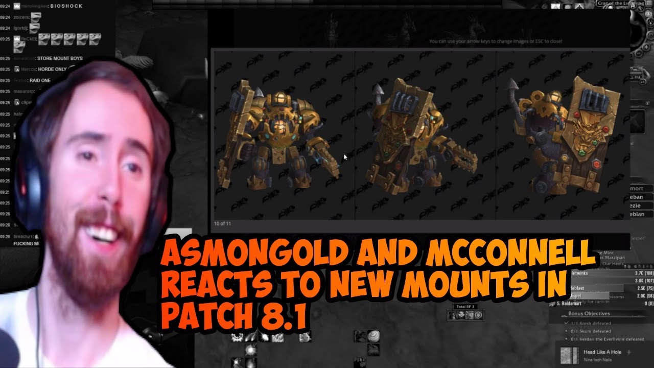 Asmongold and mcconnellret reacts to new mounts in 8.1. - YouTube