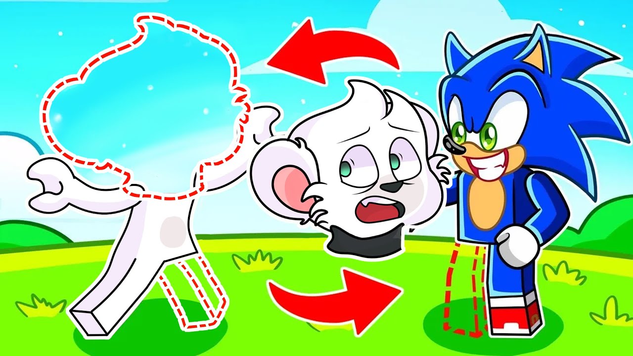 ¡ SONIC ROBA PARTES DEL CUERPO A BLANCO en ROBLOX! - YouTube