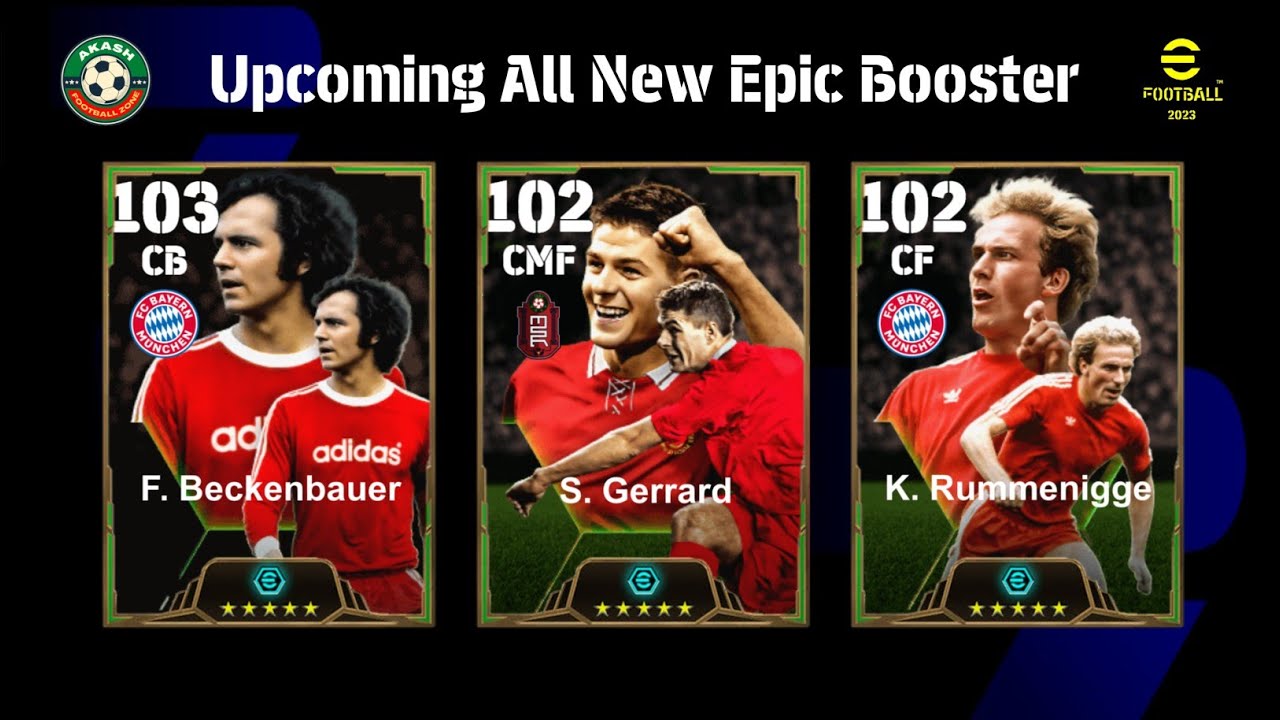 Upcoming All New Epic Booster Cards In eFootball 2024 | Remaining All ...