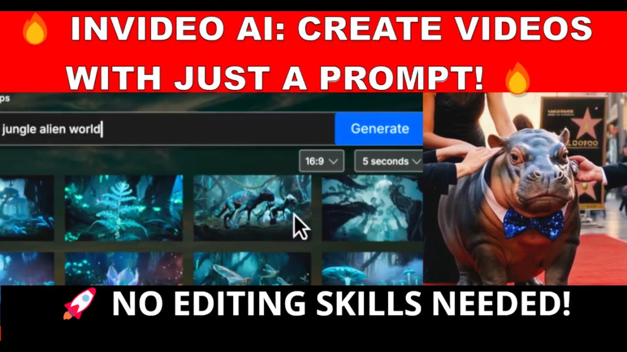 🔥 Create Videos with Just a Prompt Using InVideo AI! (No Editing Needed ...