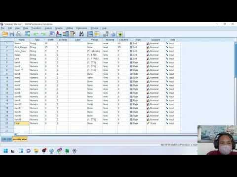 Tutorial input data ke spss - YouTube