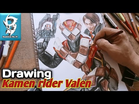 Drawing Kamen rider Valen |Hanto Karakida - YouTube