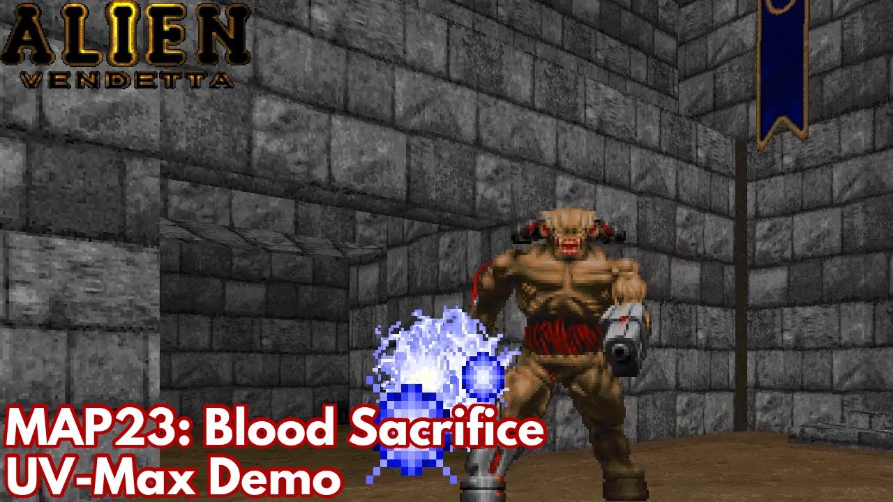[Alien Vendetta] MAP23: Blood Sacrifice (UV-Max Demo) - YouTube