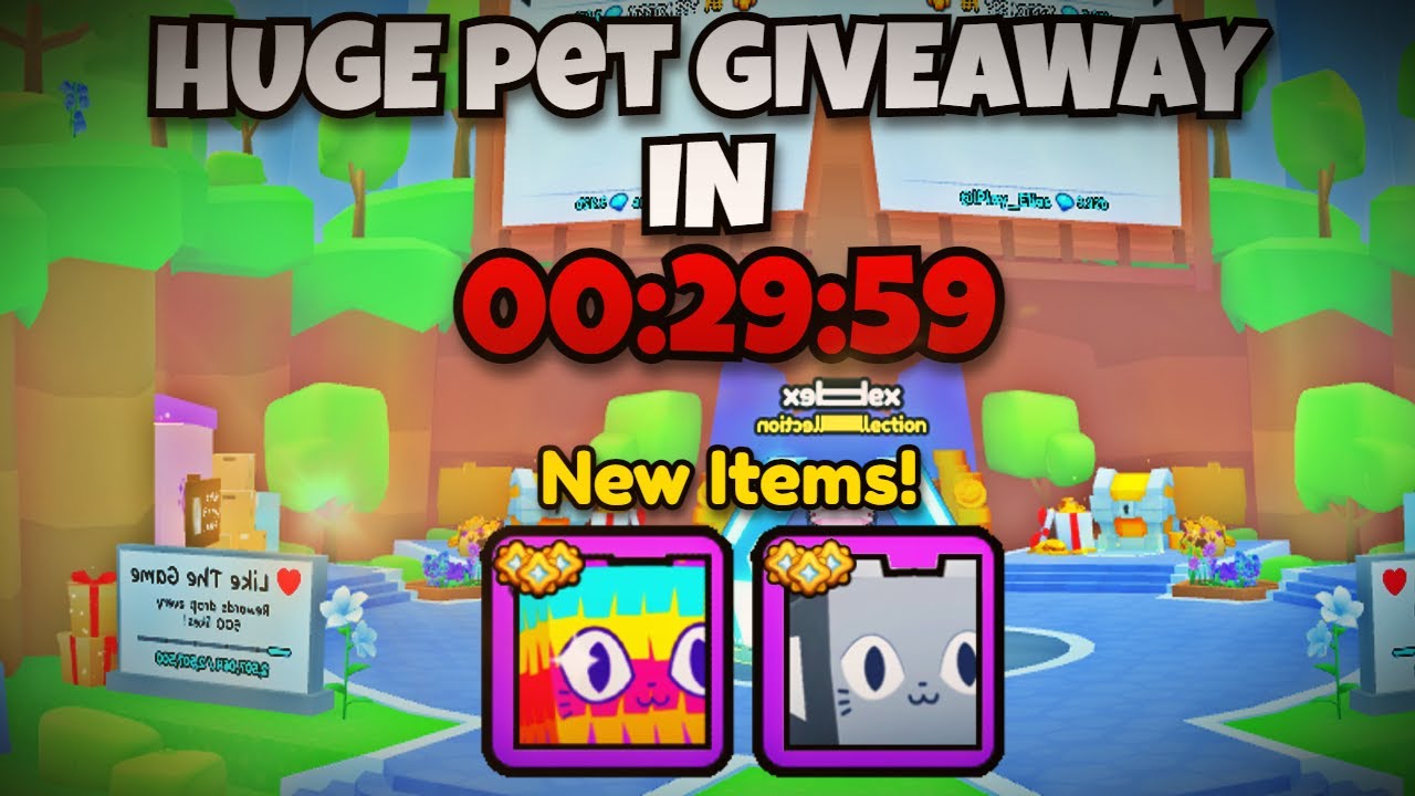 Giving Away Huge Pets every 30 MINUTES?! 😱 (Pet Simulator 99) Pet RNG ...