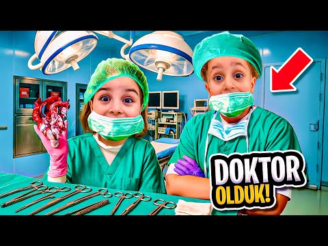 KUZEY ELİF DOKTOR OLDU ‼️ 24 SAAT HASTA BAKTI !! TÜM GÜN KİNDERLAND VLOG !!