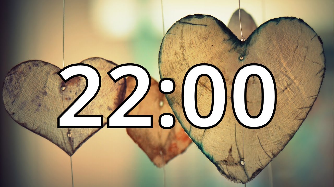 22 Minutes Timer with Music | Valentine's Day Timer - YouTube