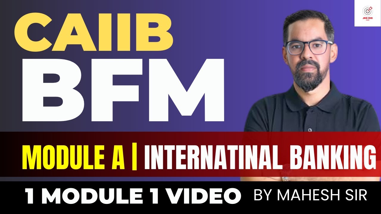 CAIIB BFM Marathon Session | CAIIB BFM Module A Concept Classes | All Units in One Video - YouTube
