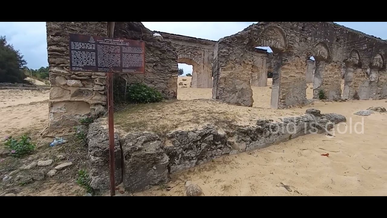 Ruins of St. Anthony's Church in the sand dunes of MANALKADU | SRILANKA ...