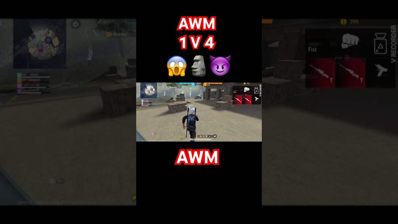 CS_AWM_ 1 V 4😈🗿 - YouTube