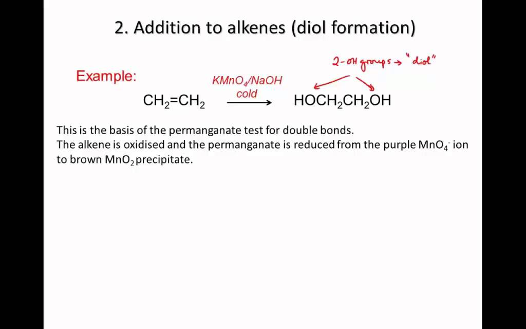 4 3 6 addition reactions diols - YouTube