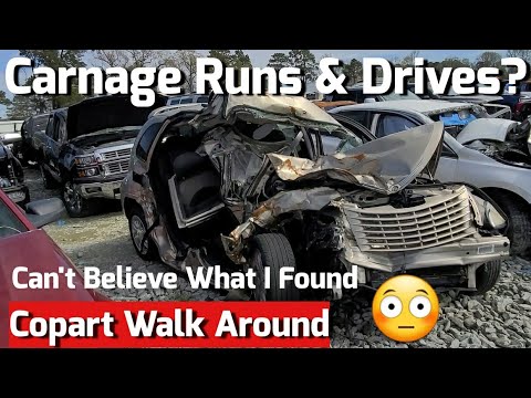 Copart Walk Around, Carnage, CTS V & More #WithMe - YouTube