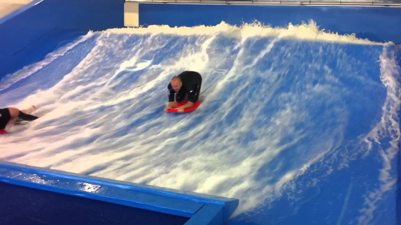 Flowrider at Cardiff International White Water Center - YouTube
