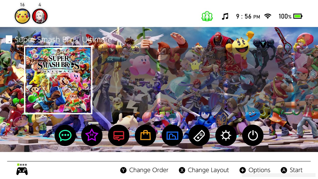 A Live Super Smash Bros Ultimate Theme for Nintendo Switch (animated ...