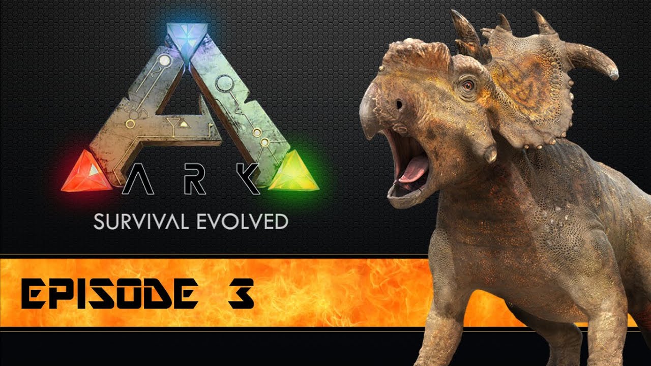 TAMING A TRIKE | Ark: Survival Evolved (Eps. 3) - YouTube