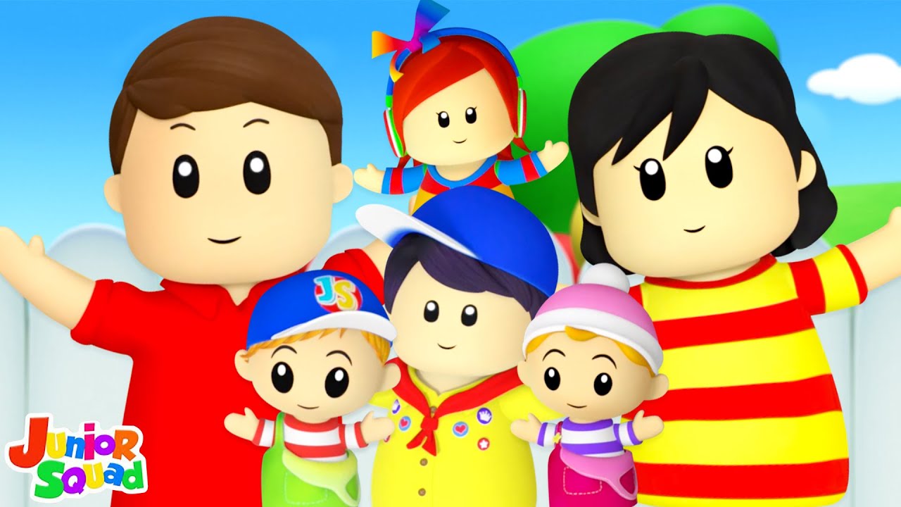 Finger Family Song - Nursery Rhyme & Kids Song by Junior Squad - YouTube