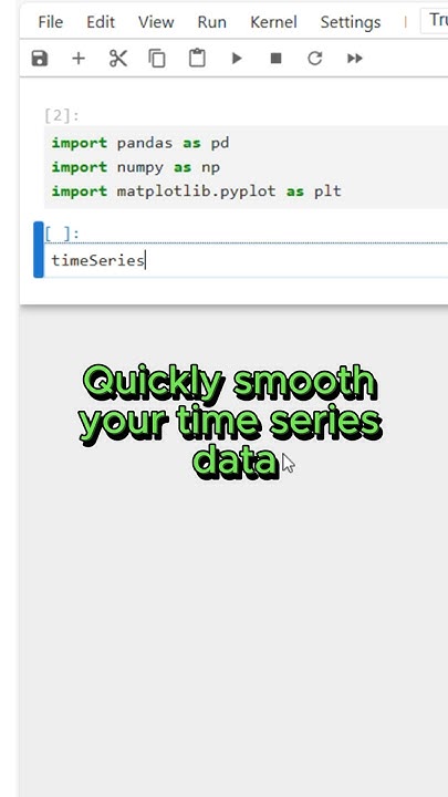 Smoothing time series data quickly in Python - YouTube