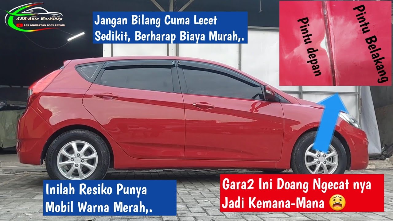 🔴 Cara Mengecat Mobil Hyundai Warna Merah Maroon [Cat Magic Anti Belang ...