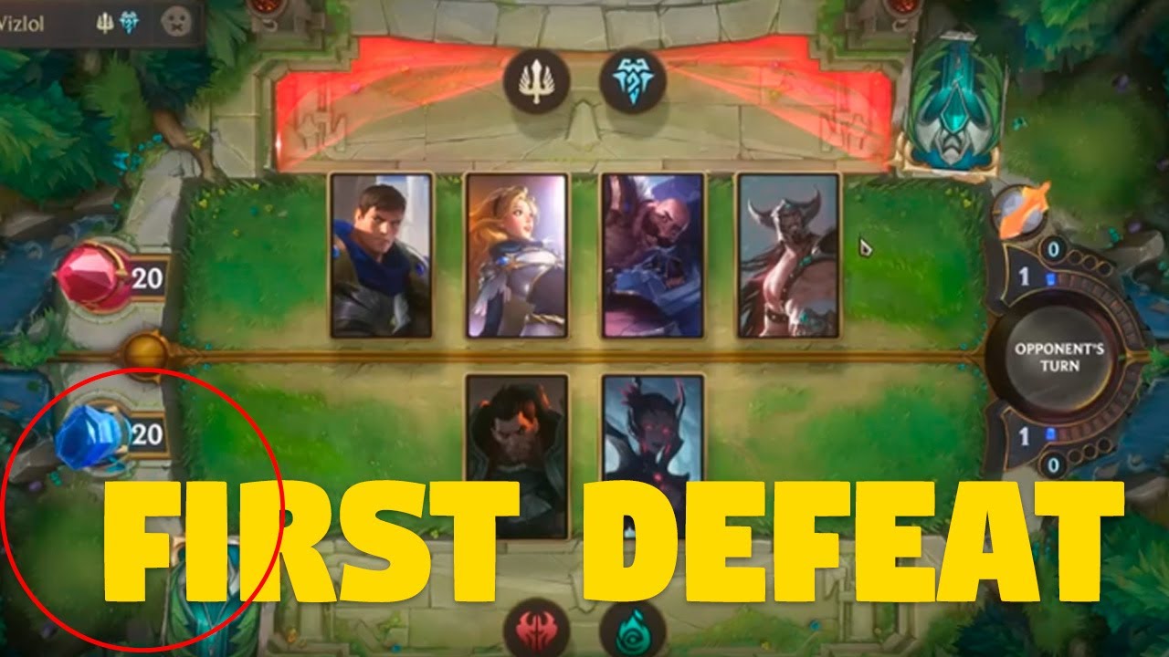 Legends of Runeterra Beta GamePlay first defeat - YouTube
