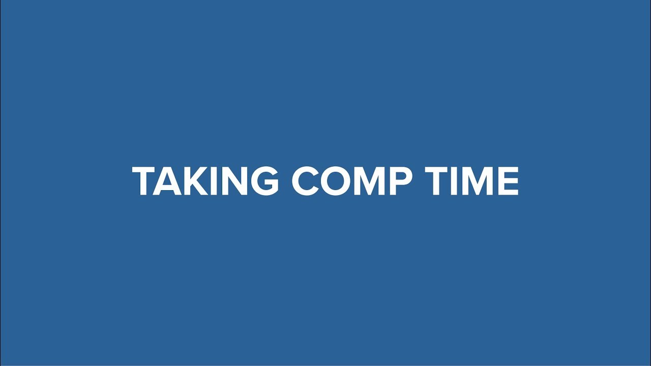 Taking Comp Time (cc) - YouTube