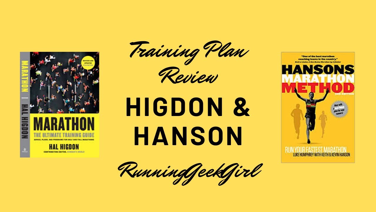 Online Training Plan Review: Higdon and Hanson | RunningGeekGirl - YouTube