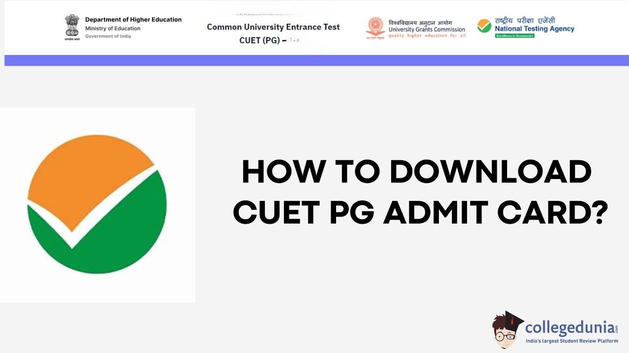 How to Download CUET PG Admit Card? - YouTube