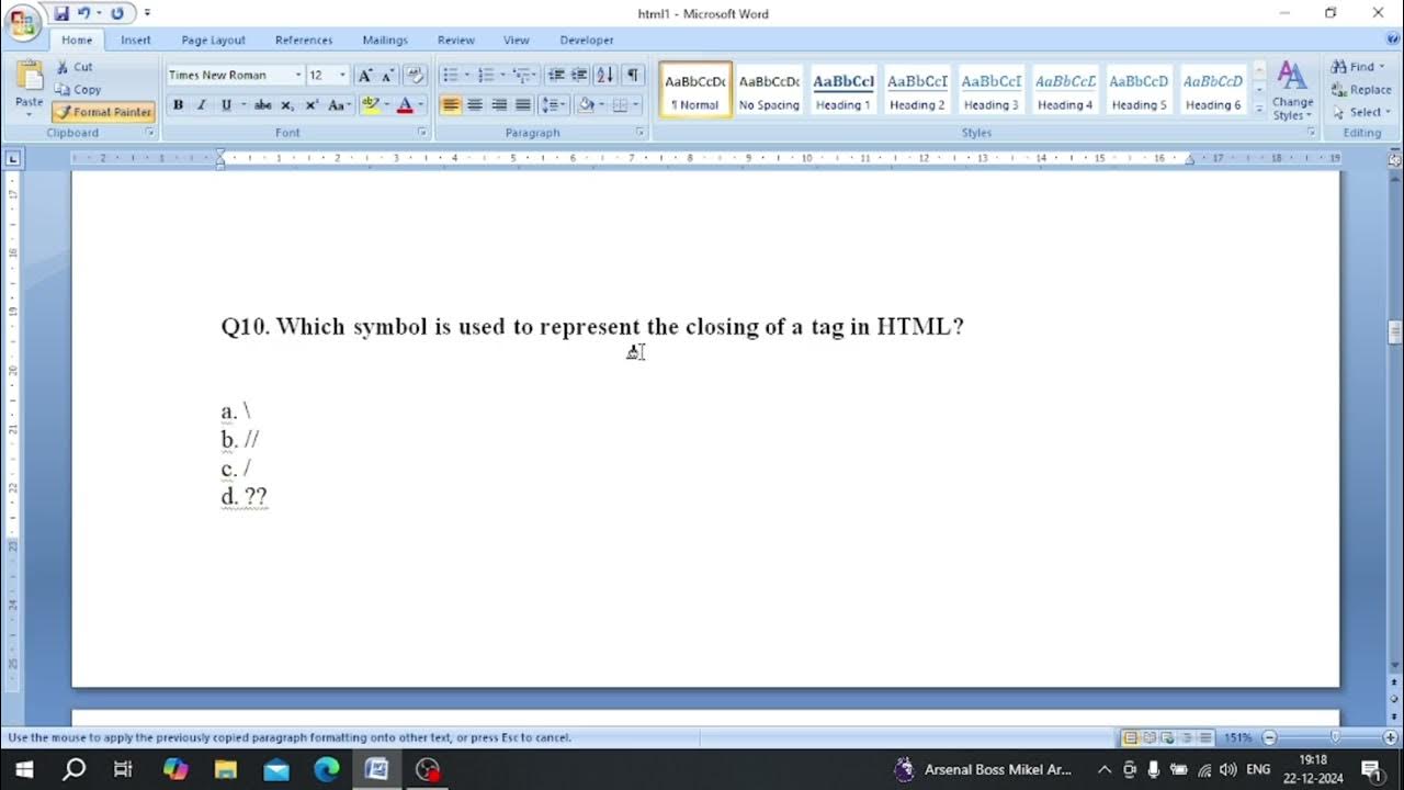 HTML MCQ | Basic HTML mcq | important questions of html | #html #htm ...