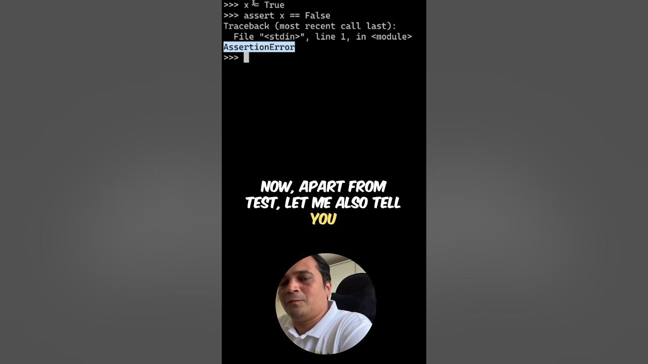How To Use Assert In Production Code Python Tdd Softwareengineer Coding Protips Tips 