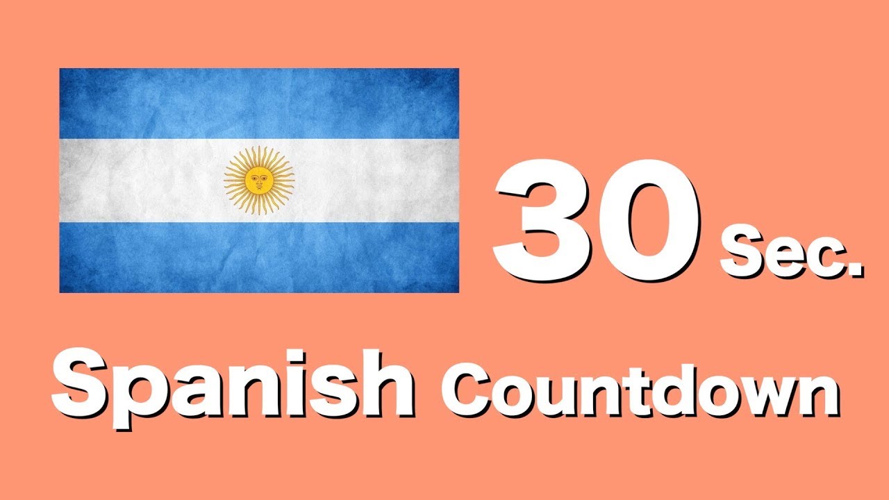 Vocal Countdown ∥ 30 Seconds in Spanish - YouTube