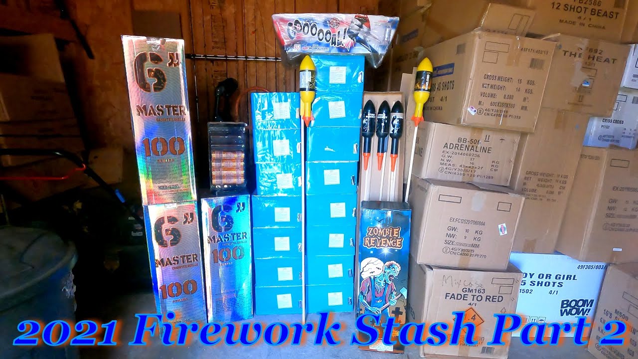 2021 Firework Stash Part 2 (6 Special Cases + Rare Fireworks) - YouTube