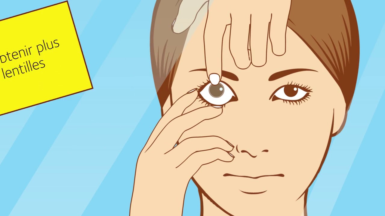 Comment retirer ses lentilles de contact journalières jetables ? - YouTube