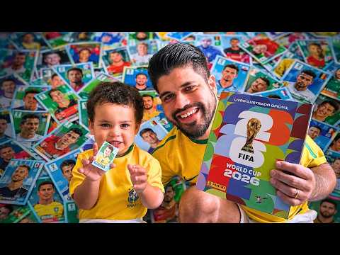 ABRINDO E COLANDO FIGURINHAS DA COPA DO MUNDO 2026 - Primeira Copa do Benitube