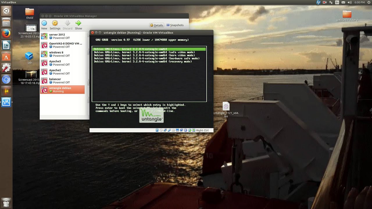 Virtualizing untangle in virtualbox - YouTube