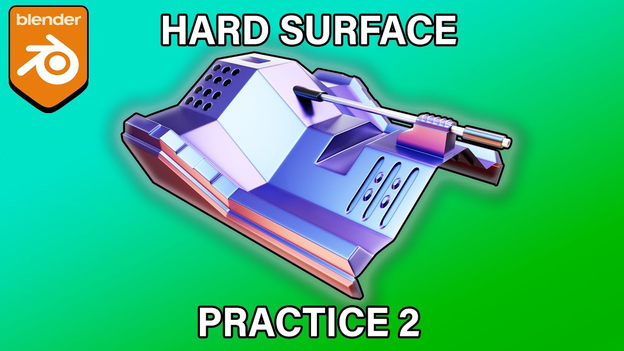 Blender Hard Surface Practice 2 - YouTube