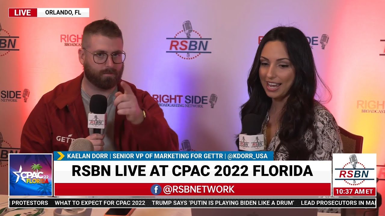 GETTR VP of Marketing Kaelan Dorr Full Interview with RSBN's own Grace ...