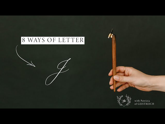 Calligraphy J CALLIGRAPHY, THE ART OF LETTERING WITH THE BROAD PEN