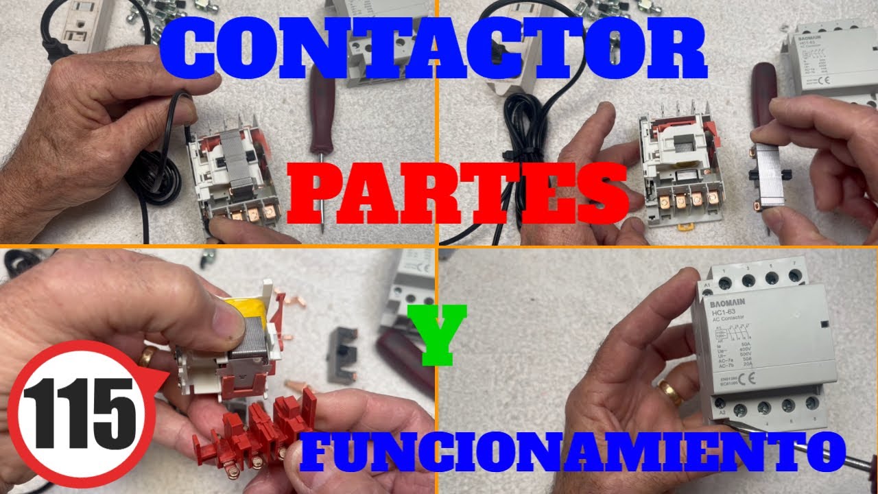 Como Funcione y Partes de un Contactor eléctrico - YouTube