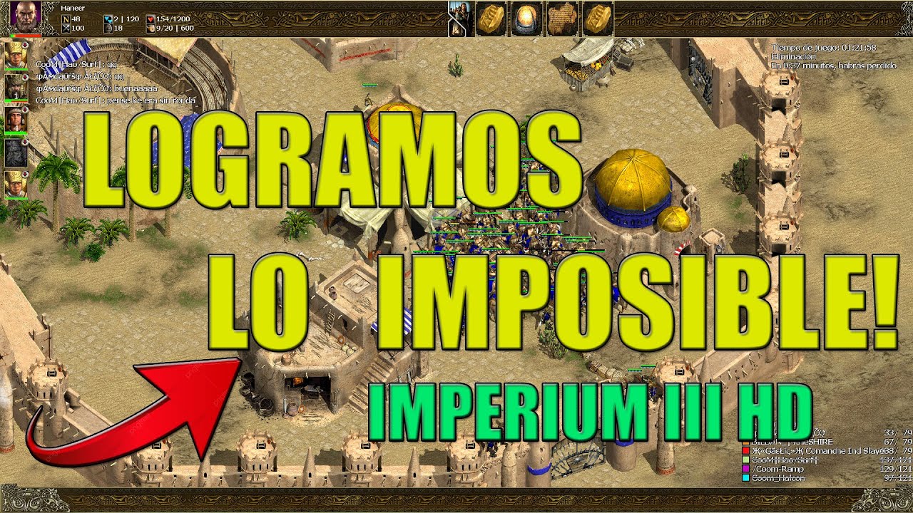 👉IMPERIUM III HD EDITION | LOGRAMOS LO IMPOSIBLE | JUGANDO VS PROS ...