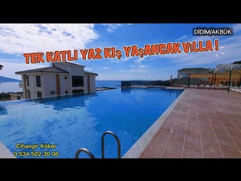 AKBÜK'TE TEK KATLI KEYİFLE YAŞANCAK VİLLA  ! #satılıkvilla #didim #aydın 