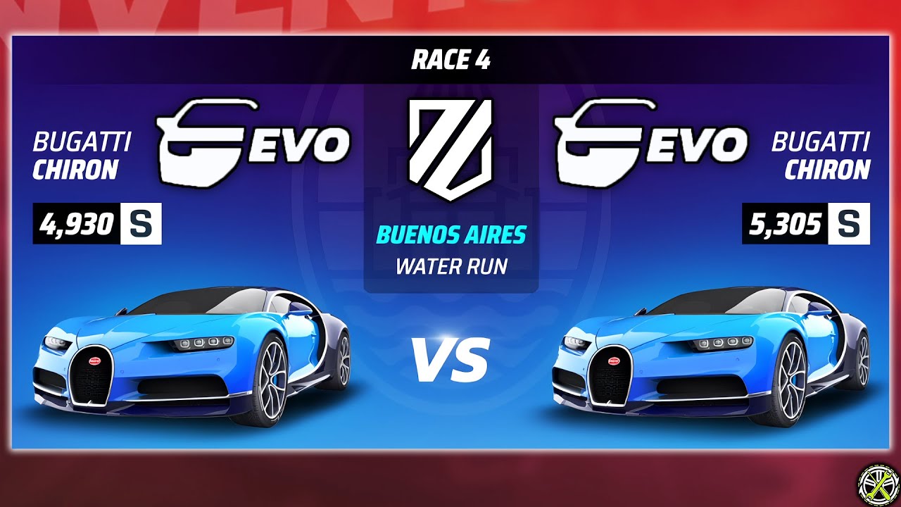 Evo TUNED Bugatti Chiron BATTLE in Gauntlet: Asphalt Legends - YouTube