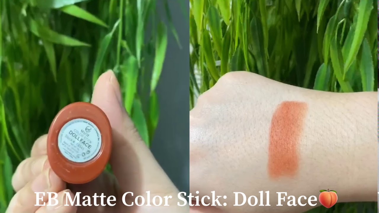 Peachy Makeup Look | EB Matte Color Stick | - YouTube