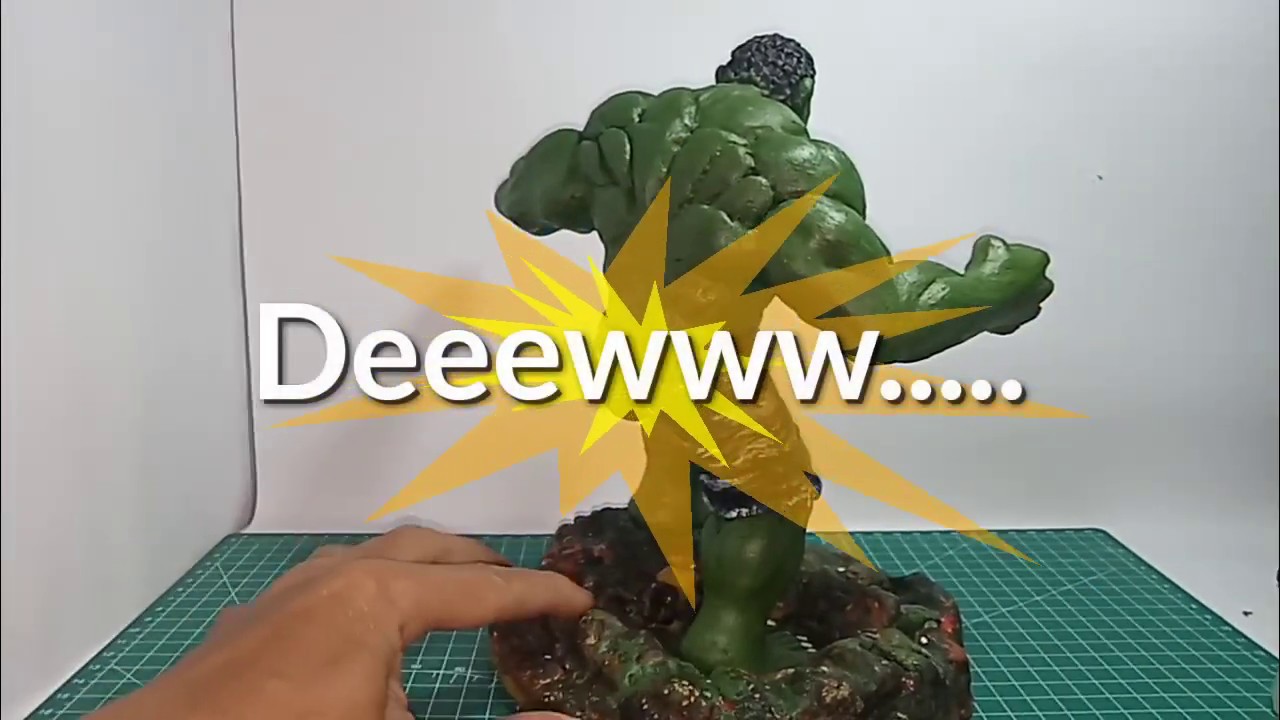 Membuat hulk dari clay.( sculpting hulk from clay) - YouTube