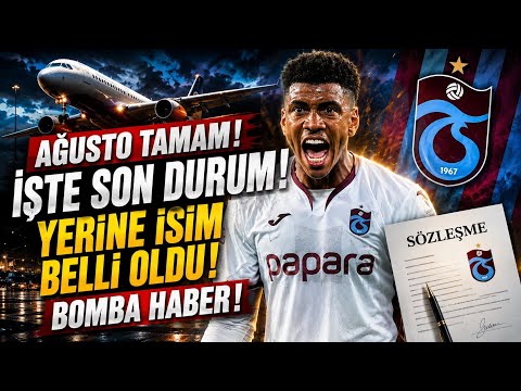 Agusto tamam ! Son durum belli oldu ! Yerine sürpriz isim #tranbzonspor 