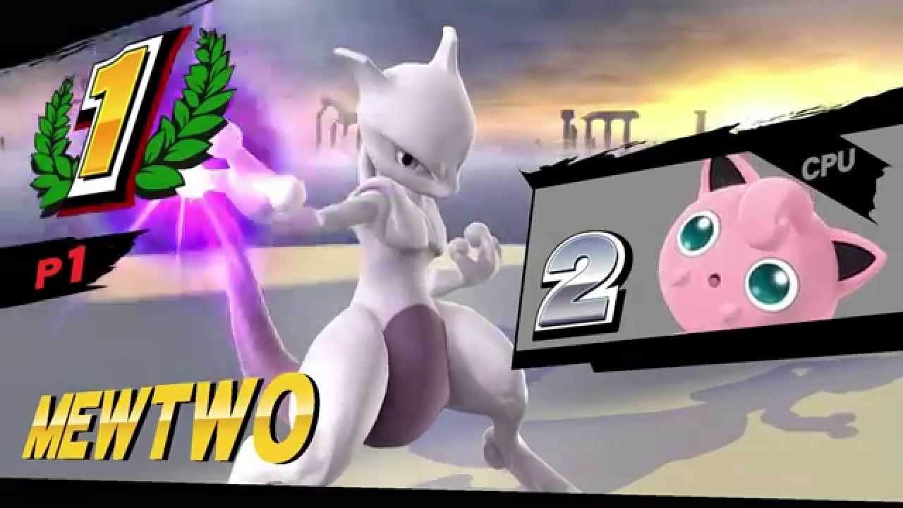 All 3 Mewtwo Victory Animations - Super Smash Bros for Wii U - HD 1080p ...
