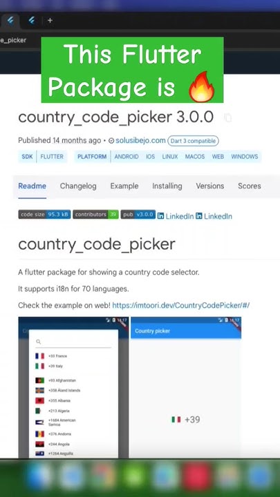 Country Code Picker in Flutter 🌐 - YouTube