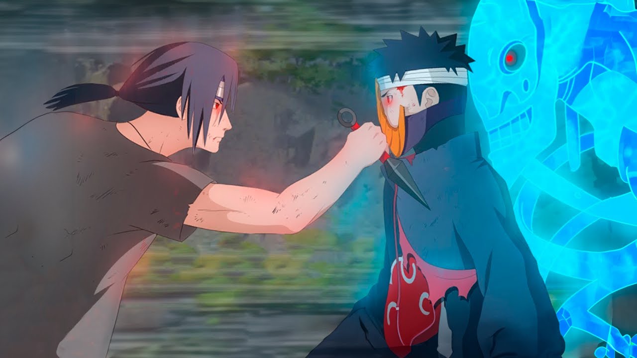 Itachi VS Obito - Itachi Tries To Destroy Obito - YouTube