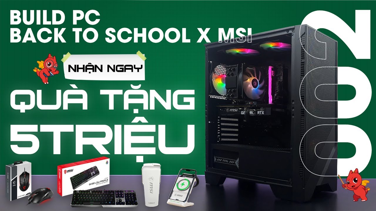 BUILD PC MSI 16 TRIỆU NHẬN NGAY QUÀ KHỦNG 5 TRIỆU | I5-12400F VS RTX ...