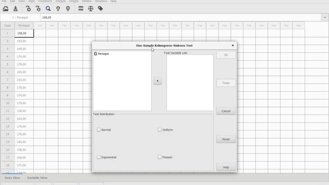 Uji Normalitas dengan PSPP - YouTube