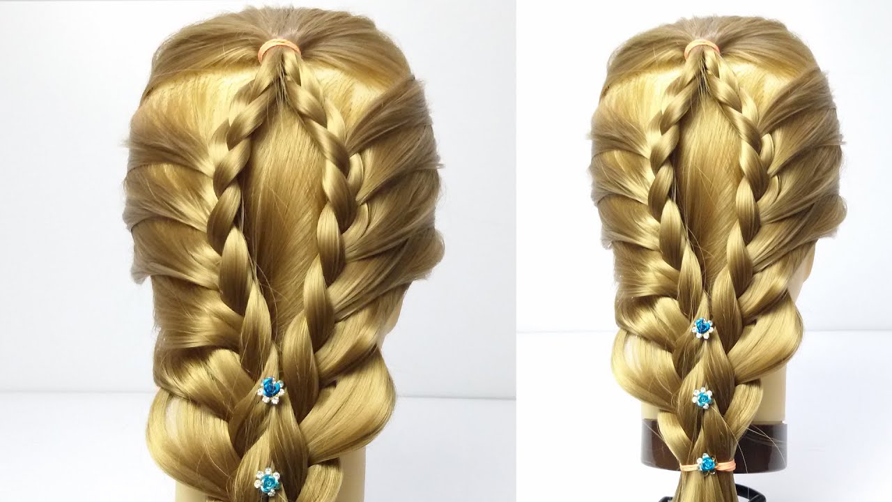 How to Double Braid Your own Hair | Do Choti Hairstyle - YouTube