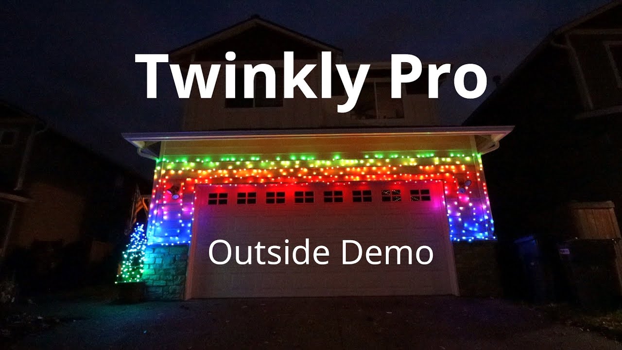 Twinkly Pro -500 Light Outside Display Demo | All Scenes! - YouTube