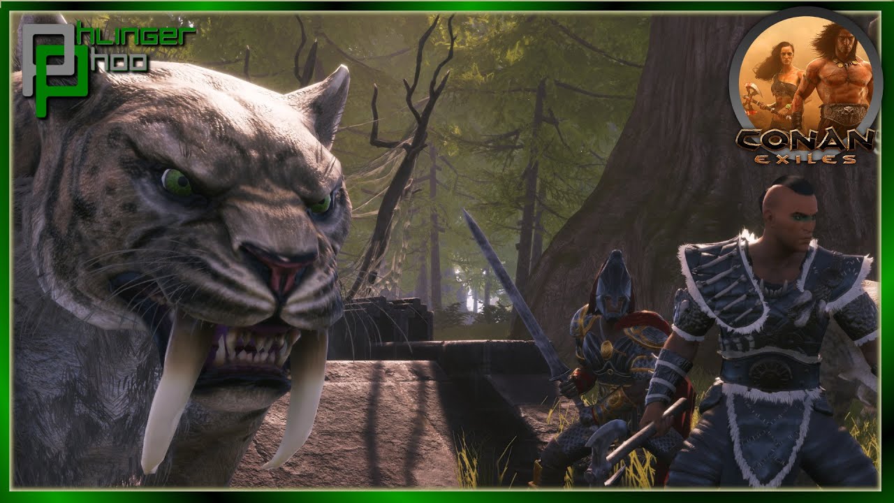 DOUBLE SABERTOOTH TAMES - OH YEAH! Conan Exiles 7 - YouTube